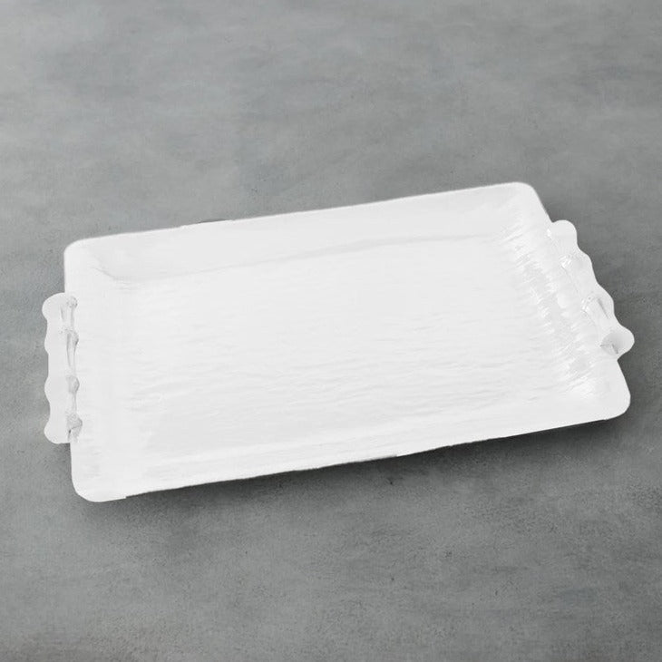 Bamboo White | Medium Rectangular Tray – Fig