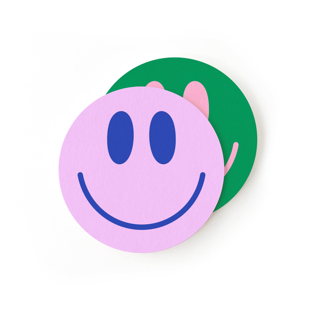 Smiley Face Coasters – Fig