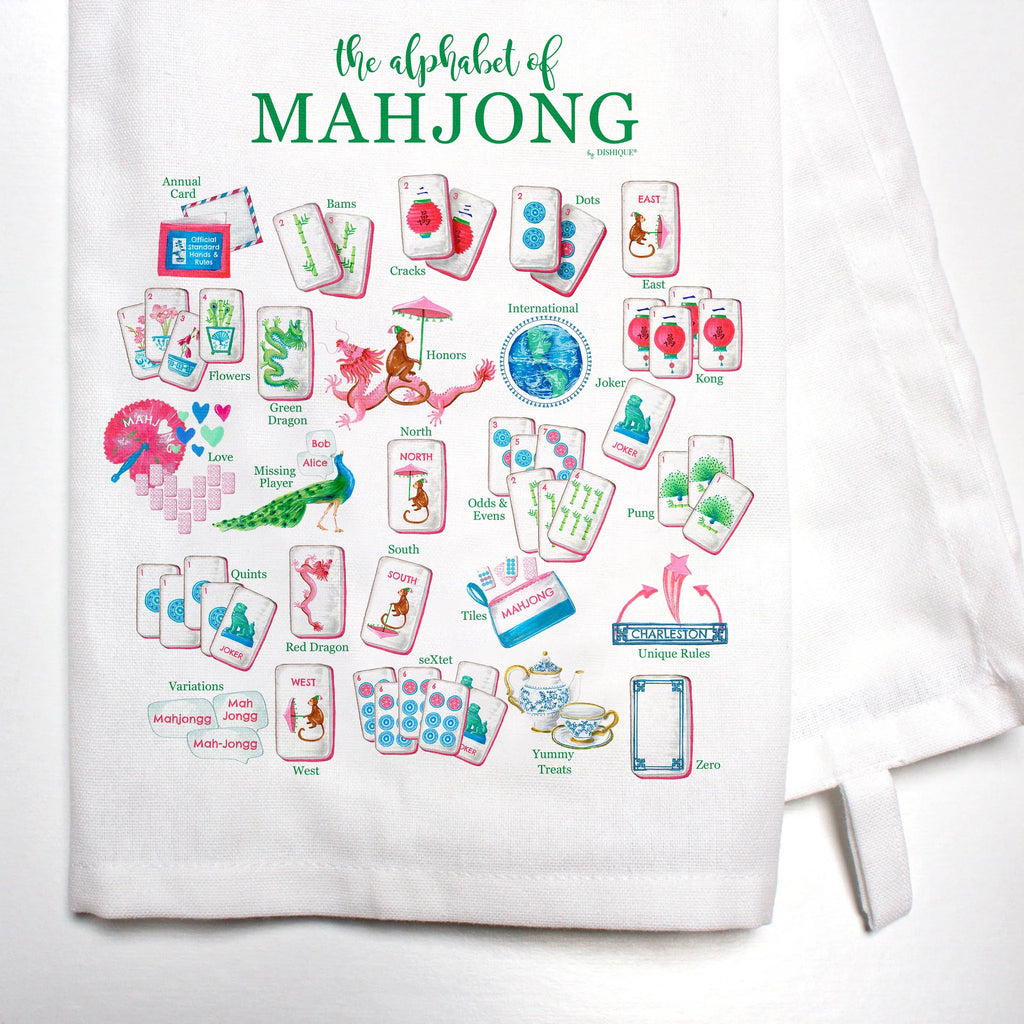 Alphabet Tea Towel | Mahjong – Fig