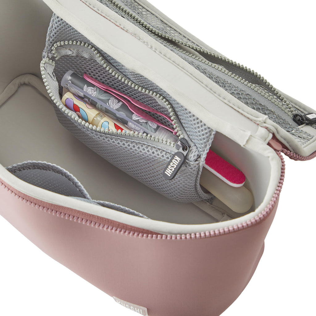 Neoprene Large Train Case | Mauve + Stone – Fig