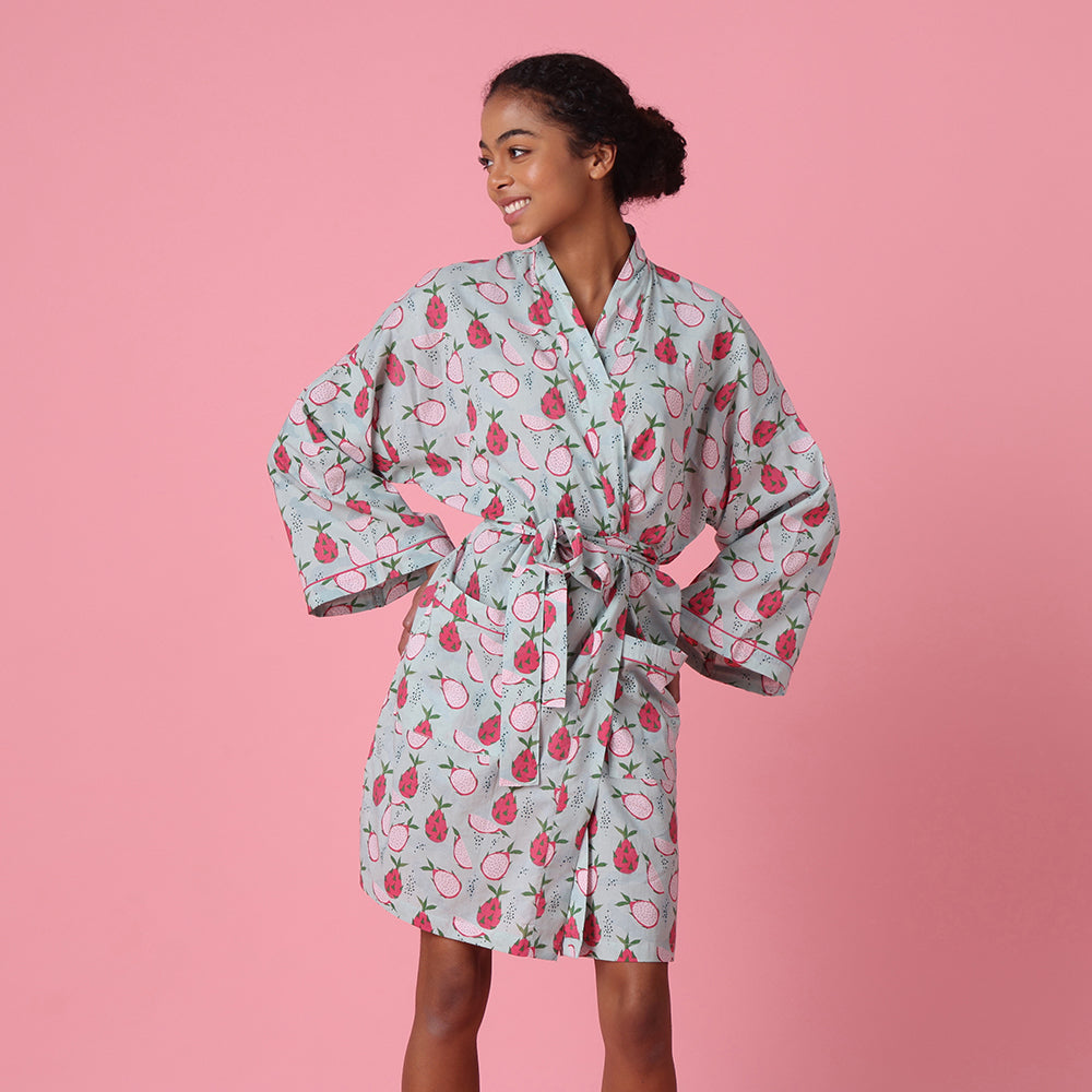 Dragonfruit Robe – Fig