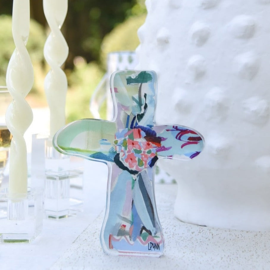 Everlasting Love Acrylic Cross | Blue – Fig
