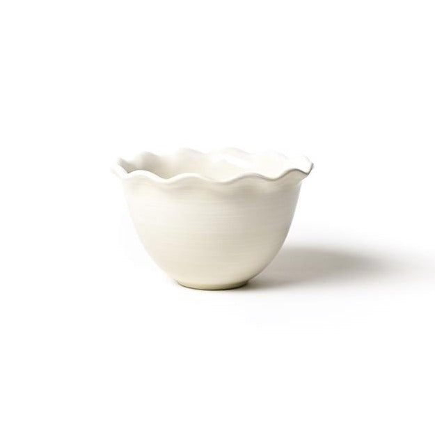 Signature White | 6" Ruffle Bowl – Fig